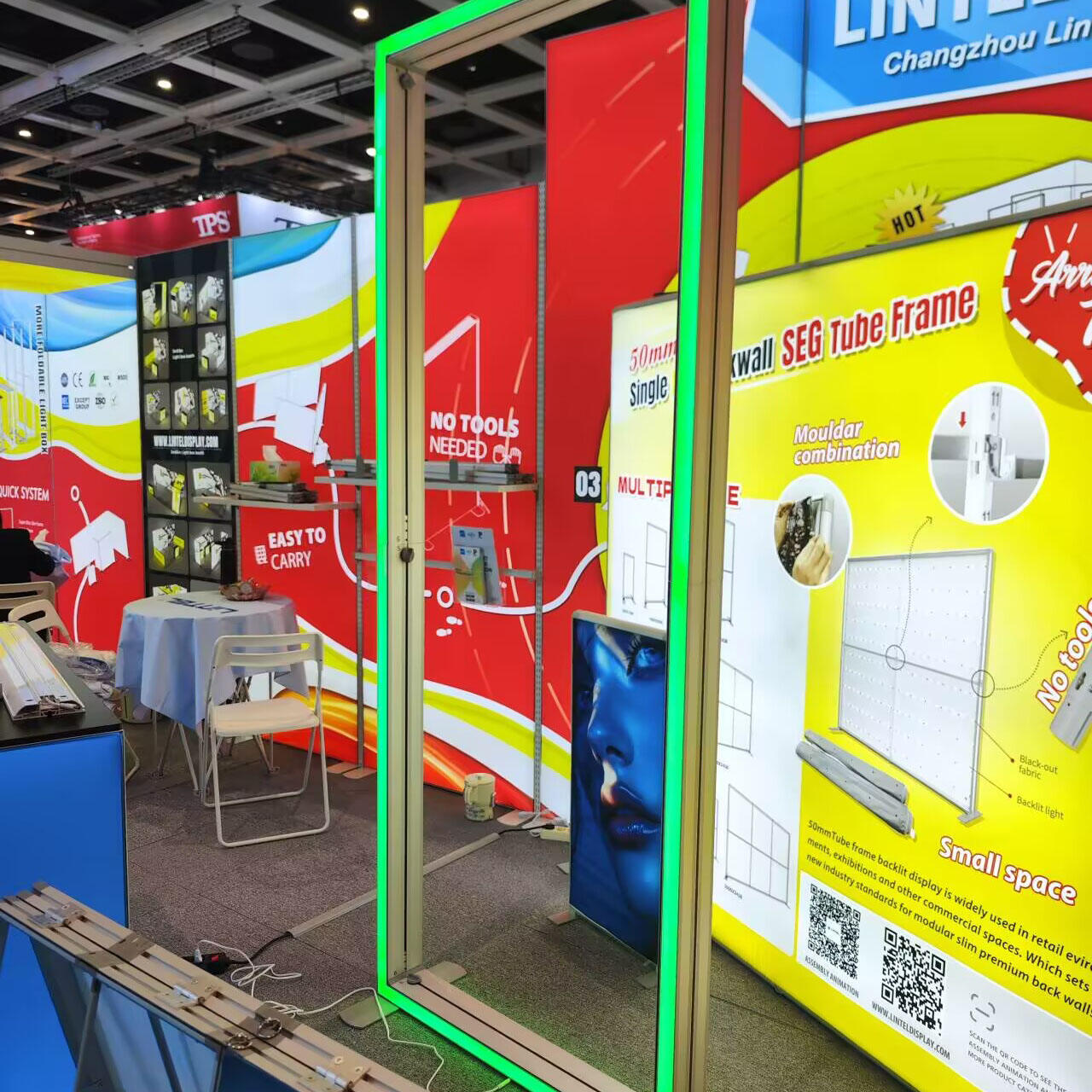 Lintel FESPA 2025 Exhibition light box booth, China Lintel FESPA 2025 Exhibition light box booth ...